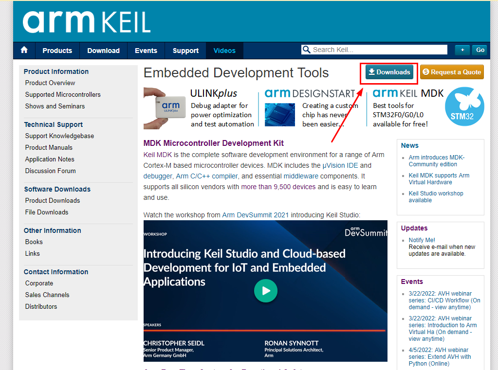 如何从keil官网下载keil软件安装包和板级支持包-CSDN博客