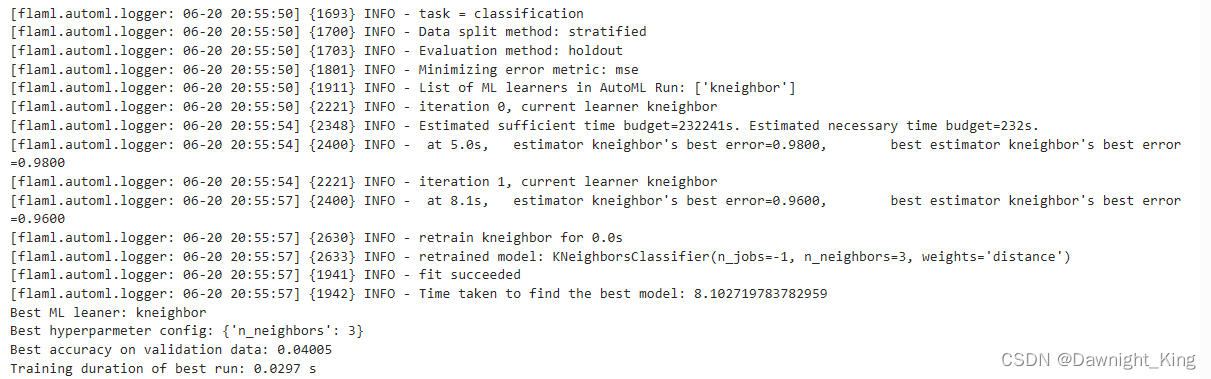 KNN自动化参数调优基于FLAML库_flaml" "svm-CSDN博客