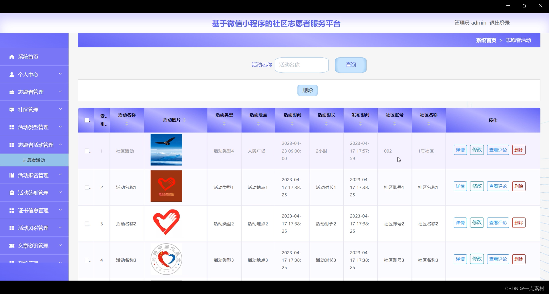 基于微信小程序的社区志愿者服务平台小程序志愿者小程序开发 Csdn博客