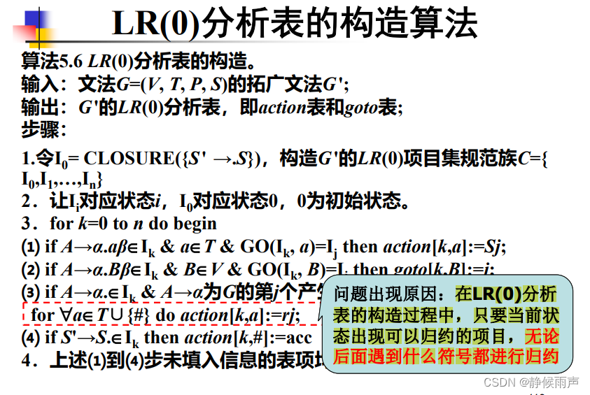 续-自底向上分析（LR（1）分析法）_lr（1） 存在的冲突-CSDN博客