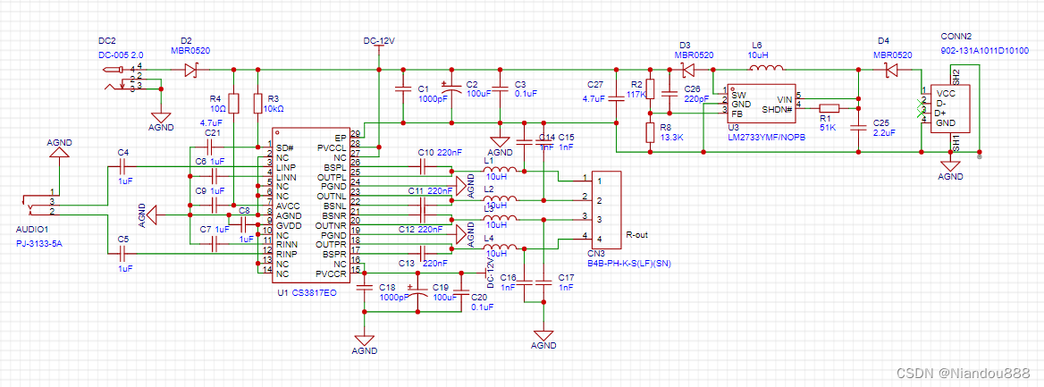 用CS3817自己做个功放（附原理图）_cs3817beo引脚功能-CSDN博客