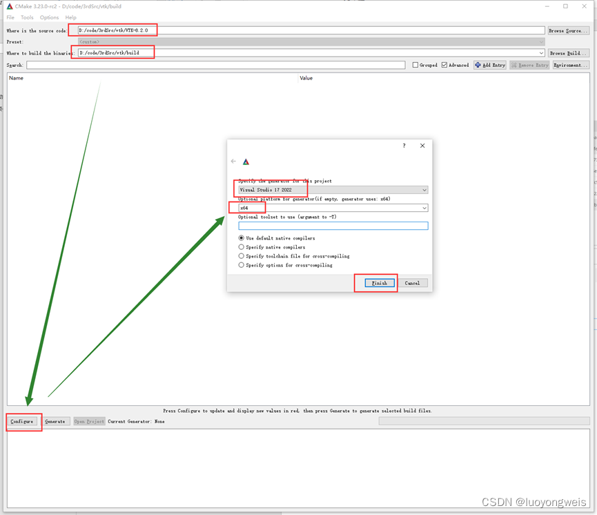 VTK-8.2.0+QT5.15.2+VS2022 Win10 编译集成到Qt_vtk8.2-CSDN博客