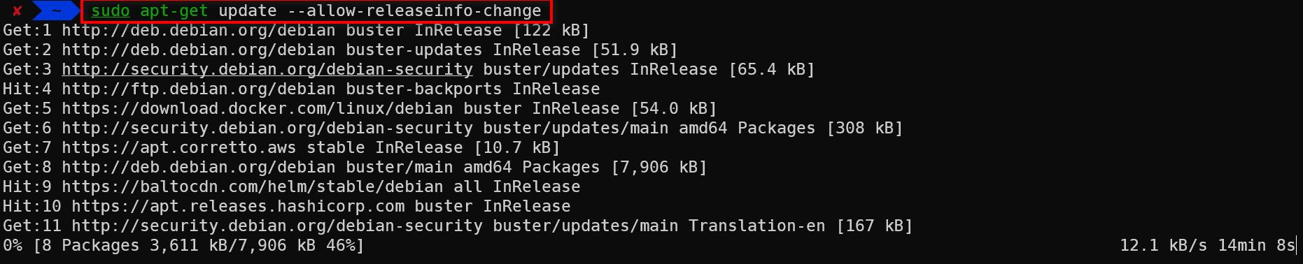 Repository changed its ‘Suite‘ value from ‘stable‘ to ‘oldstable‘_repository 'debian bookworm ...