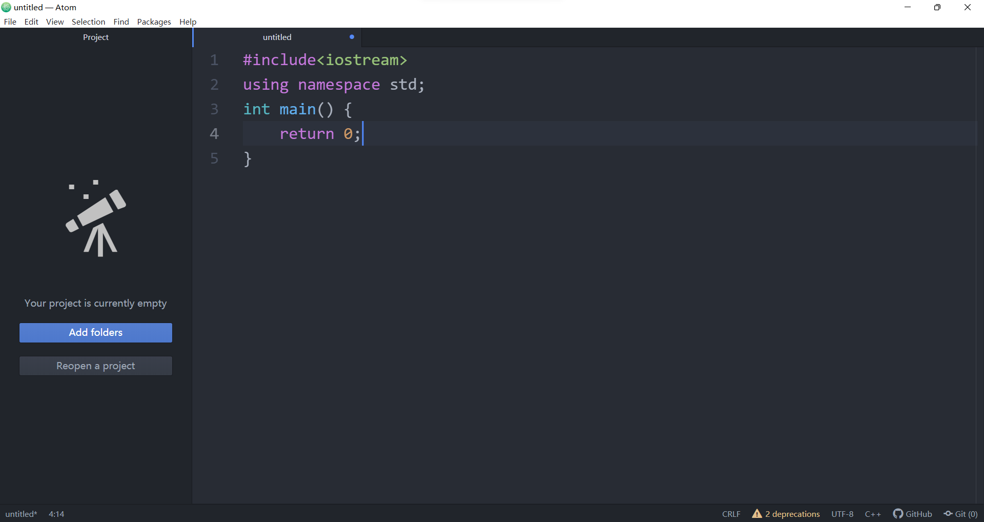 Atom编辑器配置C/C++编译环境_atom运行c++-CSDN博客