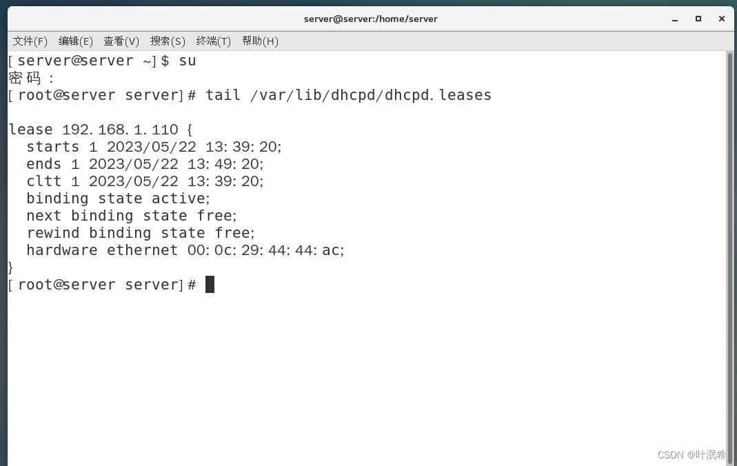 第四章 Centos 7 Linux配置dhcp 实训任务1:使用dhcp中继部署多子网环境linux Dhcp服务器 实训项目 Csdn博客