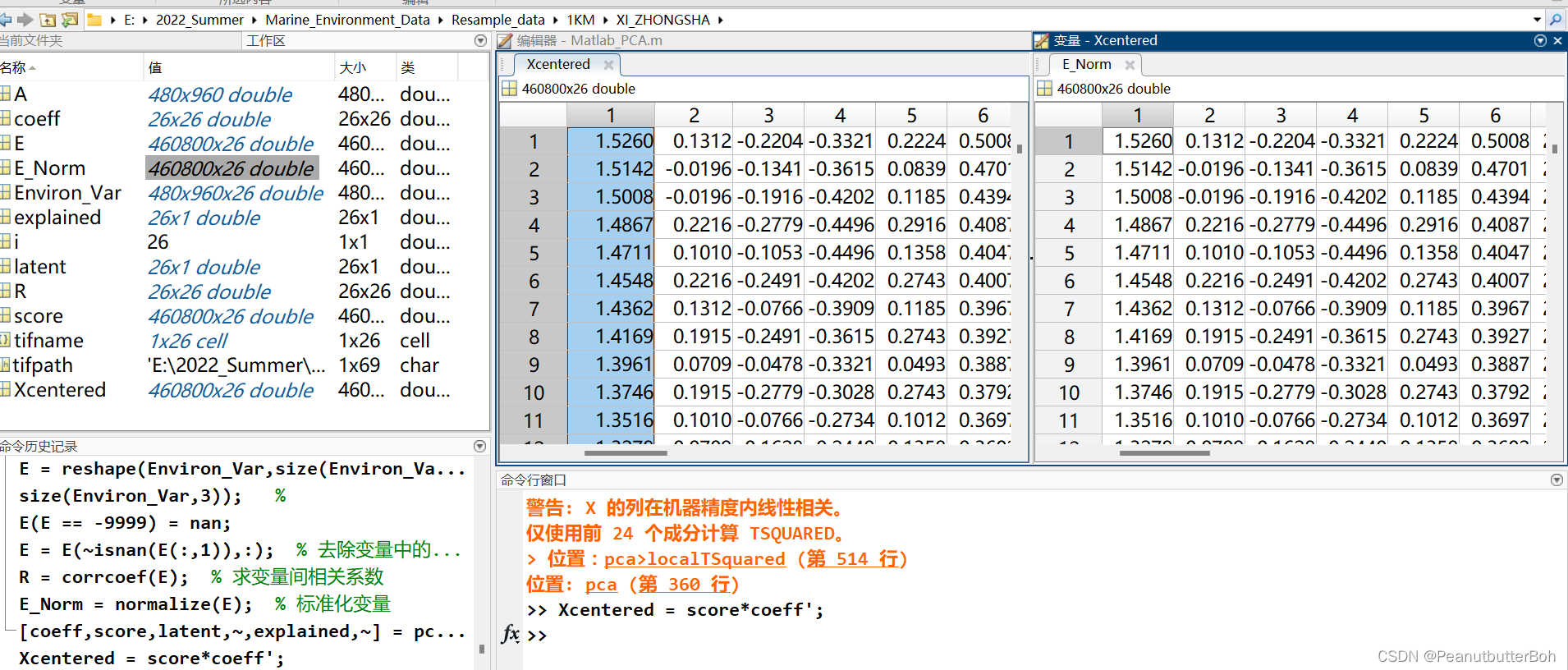 matlab / ENVI 主成分分析实现及结果分析_envi主成分分析结果怎么看-CSDN博客