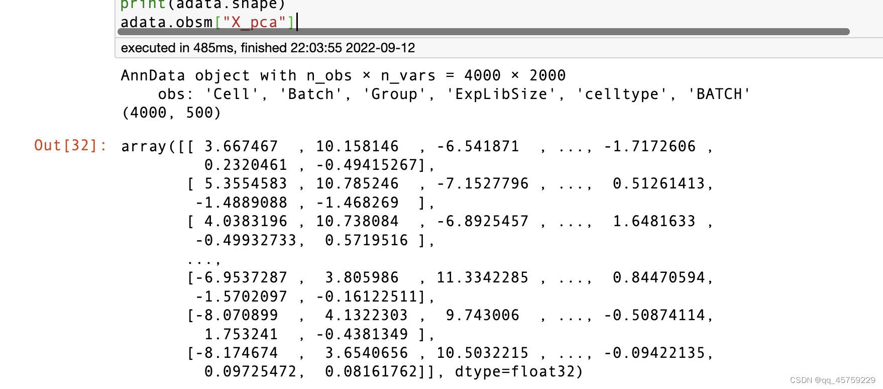 scanpy hvg PCA辨析总结_sc.tl.pca-CSDN博客