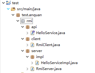 java 中rmi 服务的搭建与测试，java rmi 其实是加载远程的序列化后的java对象到本地 进行执行，所以注意rmi的远程代码执行 ...