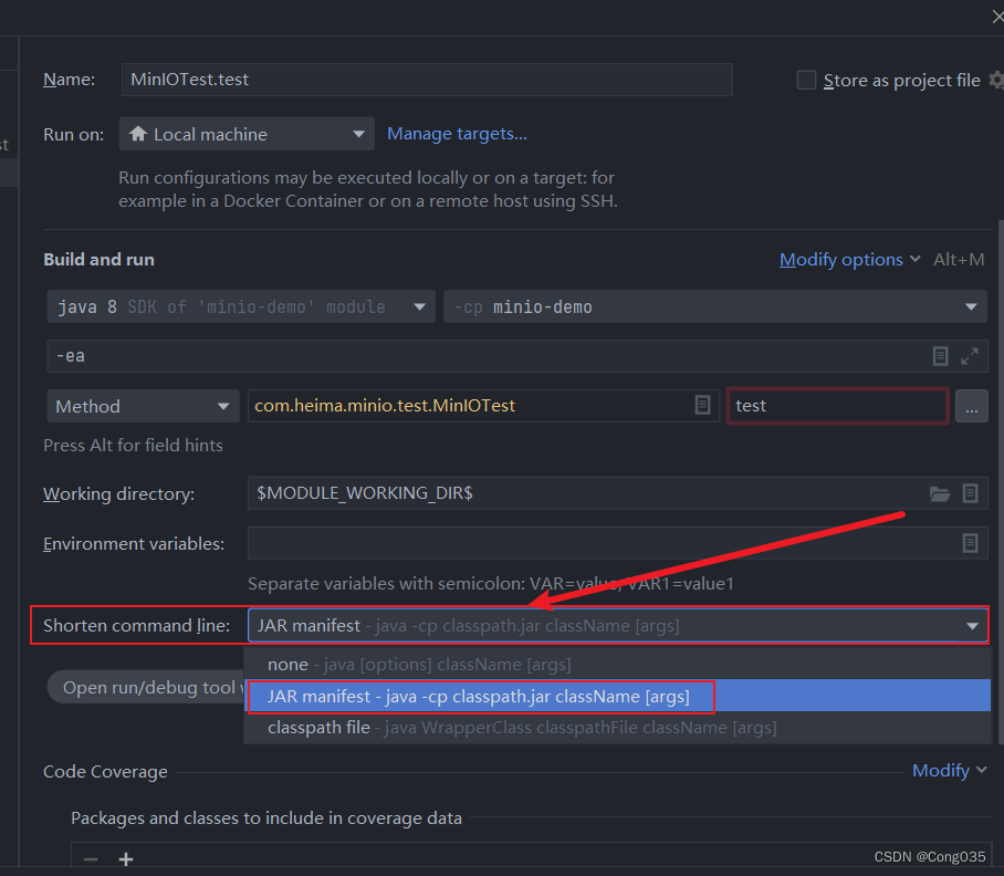 Error running xxx Command line is too long. Shorten the command line via JARmanifest or via ...