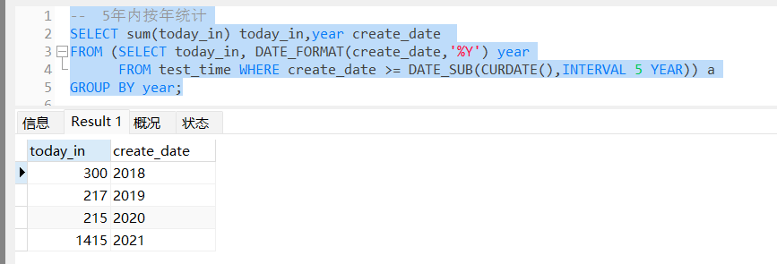 Mysql查询近7天、1年、5年内数据，无数据部分补0 Mysql 获取最近七天的数据没有数据保留日期 Csdn博客
