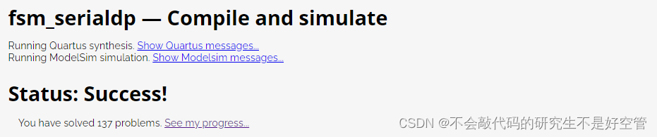 Verilog刷题HDLBits——Fsm serialdp_we want to add parity checking to the serial recei-CSDN博客