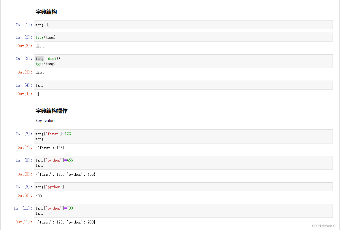 Python字典结构 Csdn博客 