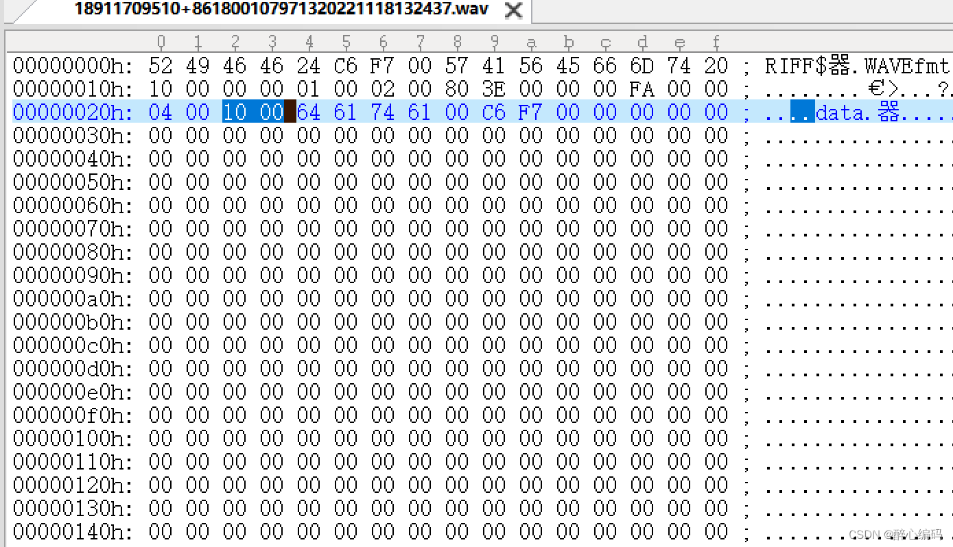 16K 16BIT双声道文件格式解析_16k16bit-CSDN博客