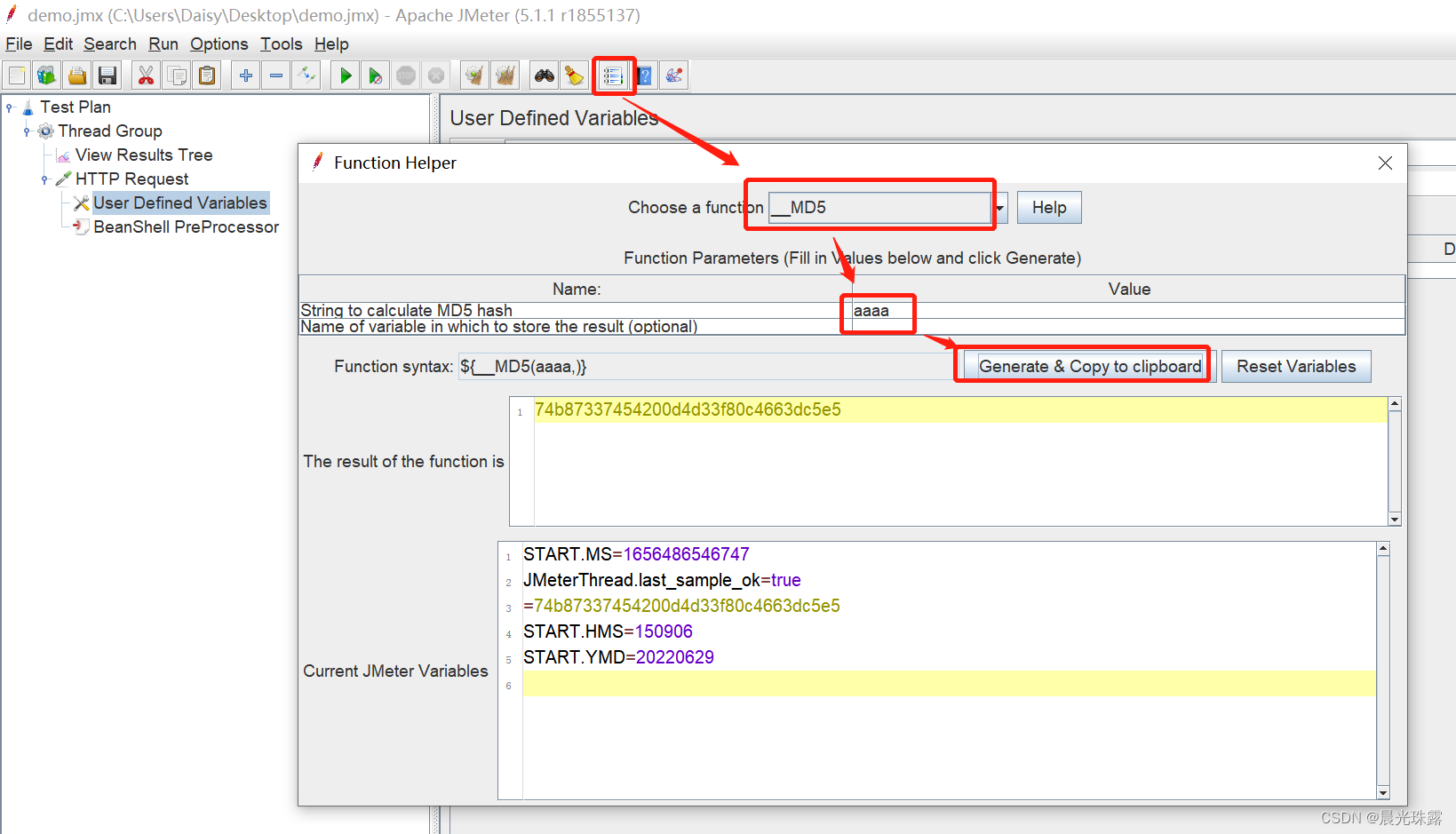Jmeter-对字符串进行md5加密的常用方法_jmeter md5加密-CSDN博客