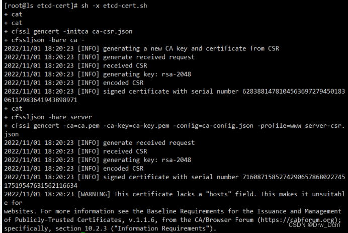 CA证书与ETCD集群_根据证书查看etcd集群信息-CSDN博客