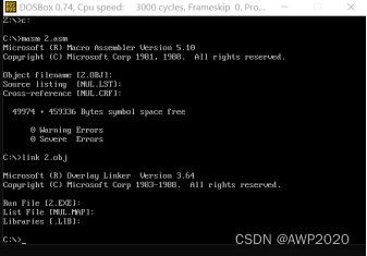 合肥工业大学 宣城校区 汇编语言实验_2、将把3000h～30ffh的内容置为-1,如何修改程序?并进行编译调试。-CSDN博客