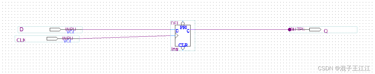 Quartus中运用多种方式设计一个D触发器，并进行仿真，时序波形验证_quartus的node finder-CSDN博客
