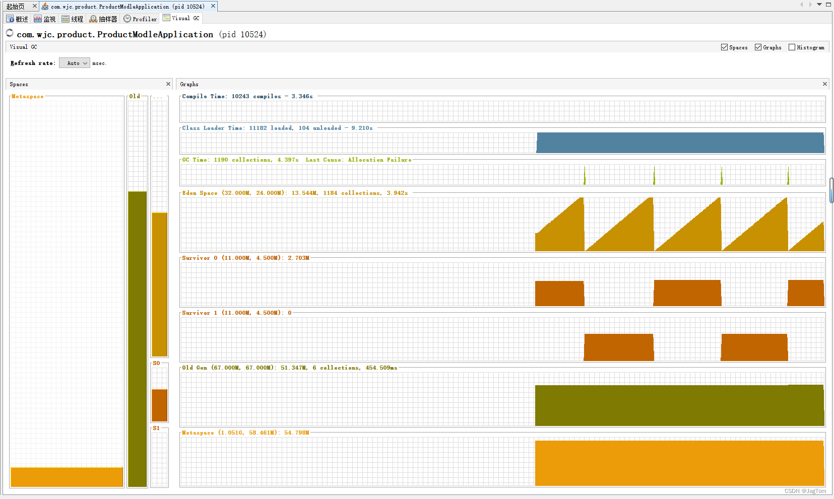 性能监控—JvisualVm_jvisualvm可以监控哪些东西-CSDN博客
