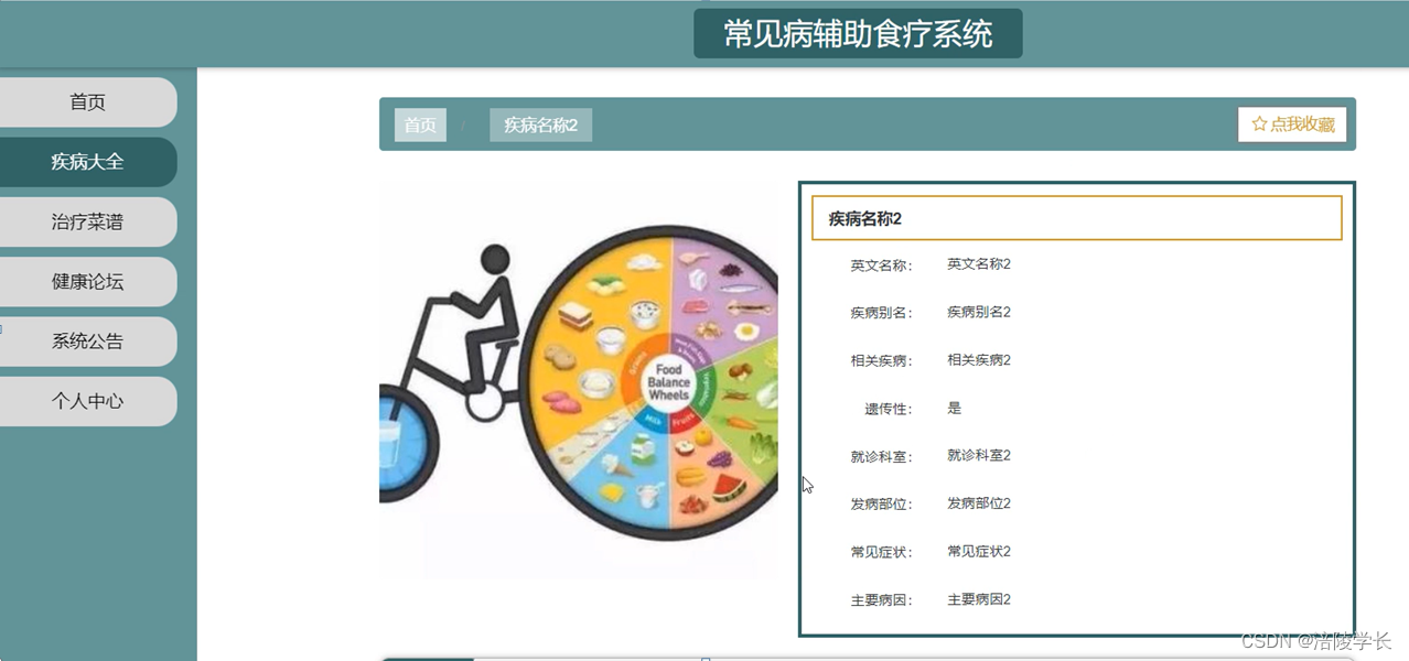 Ssm常见病辅助食疗系统6k1kz【独家源码】 应对计算机毕业设计困难的解决方案 Csdn博客