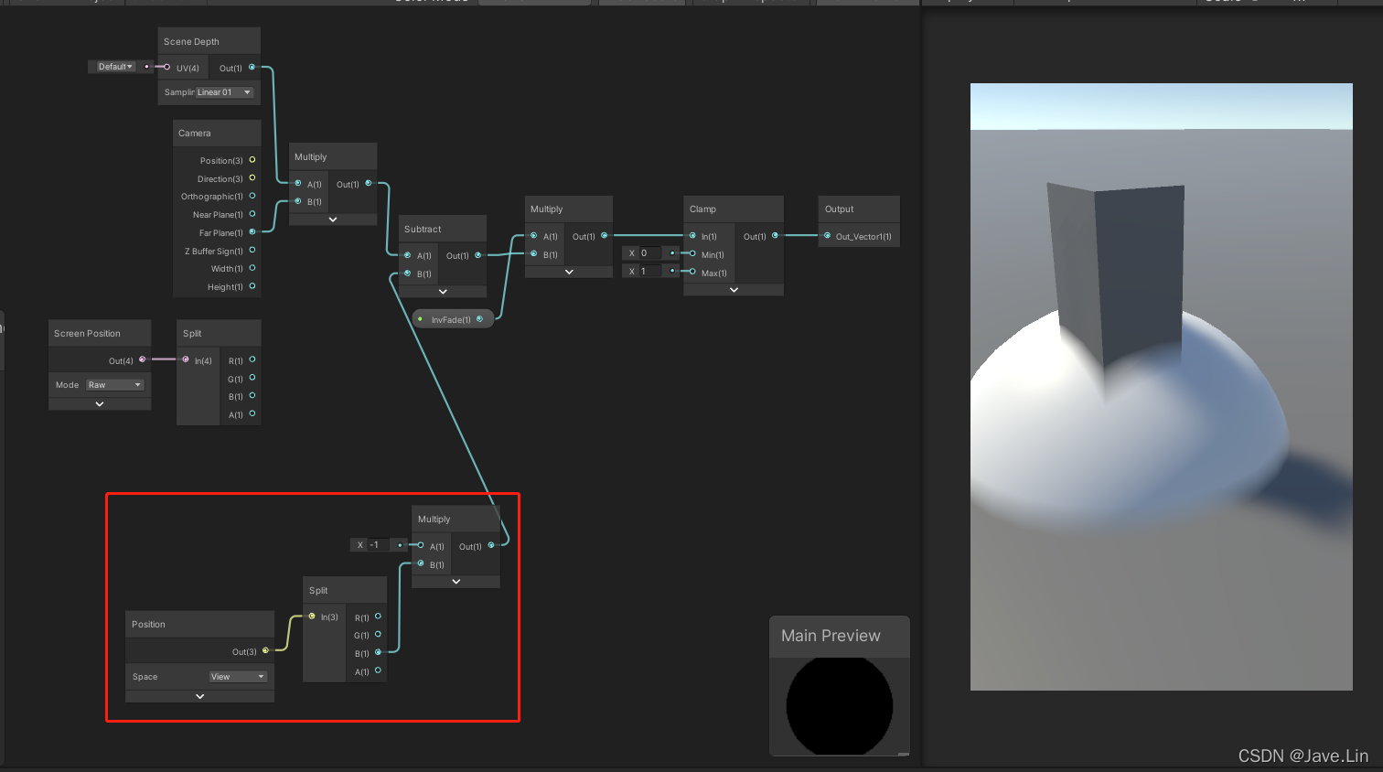 Unity Shader Graph - 软粒子 Fade 值，Screen Position.w 分量是啥_unity软粒子-CSDN博客