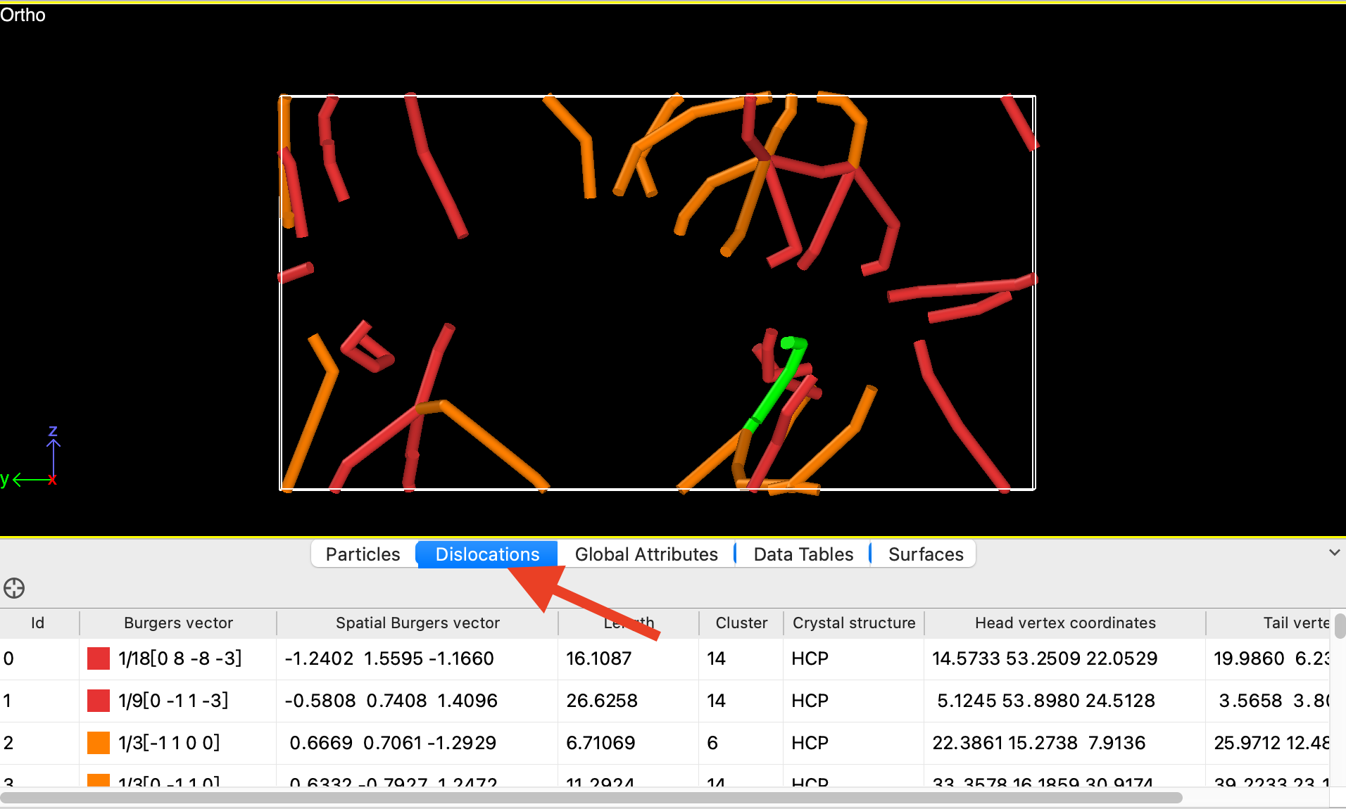 lammps后处理：ovito快速提取单条位错线的伯氏矢量_dxa位错提取-CSDN博客