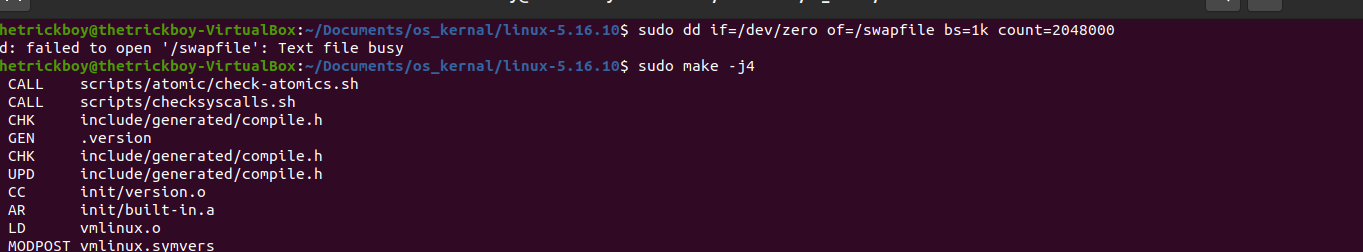 make: *** [Makefile:1161: vmlinux] Error 137_make[3]: *** [makefile:2280: s-automata] error 137 ...