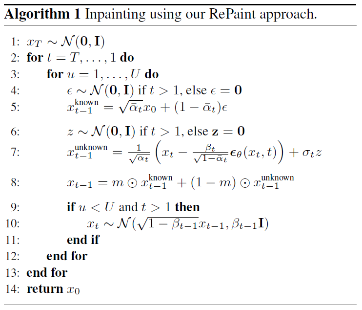论文阅读 (65)：RePaint: Inpainting using Denoising Diffusion Probabilistic ...