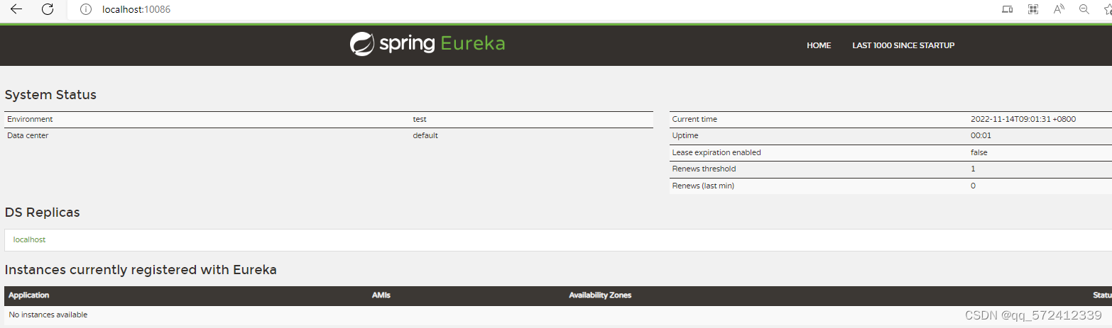 eureka注册失败，出现was unable to refresh its cache!错误的解决办法_was unable to refresh its cache! status ...