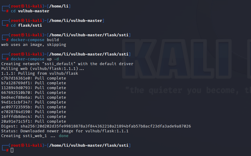 kali linux 下搭建 Vulhub 靶场（图文详解）_kali安装vulhub靶场-CSDN博客