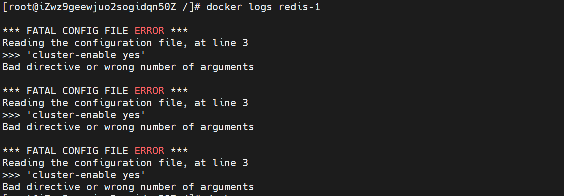 Docker Redis集群部署遇到的问题总结_bad directive or wrong number of arguments-CSDN博客