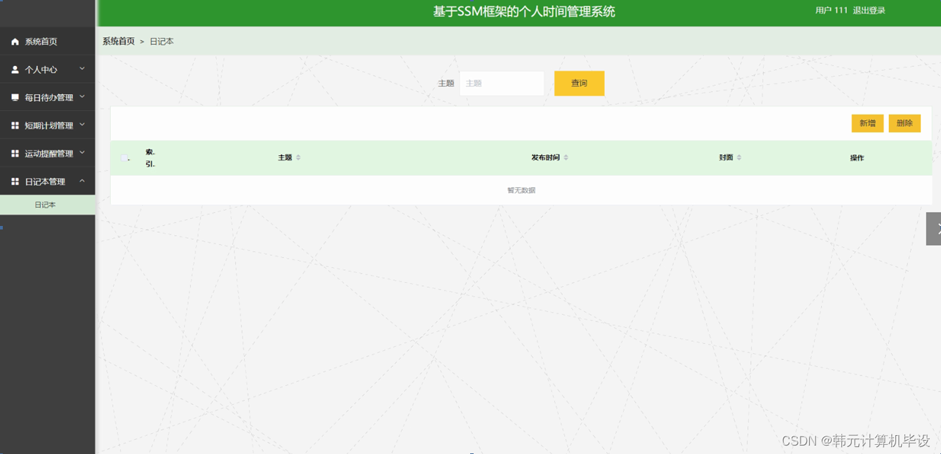 计算机毕设ssm基于ssm框架的个人时间管理系统yg9jz9源码数据库lw个人时间管理系统用例图 Csdn博客