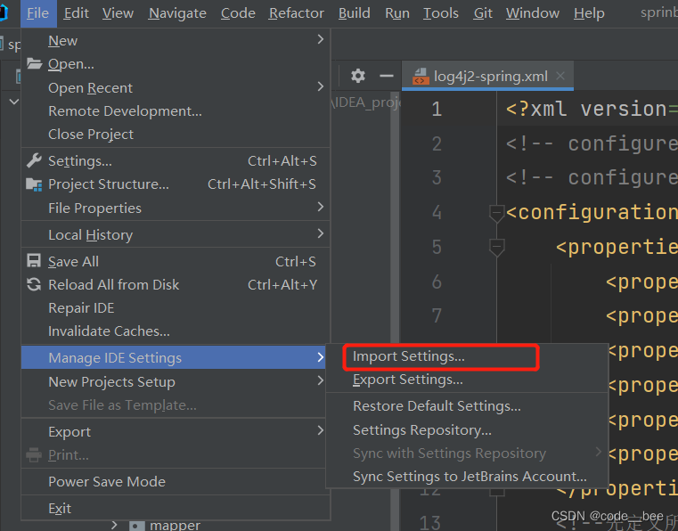 学习笔记011——IDEA中setting的导入与导出设置_idea导入settings文件-CSDN博客