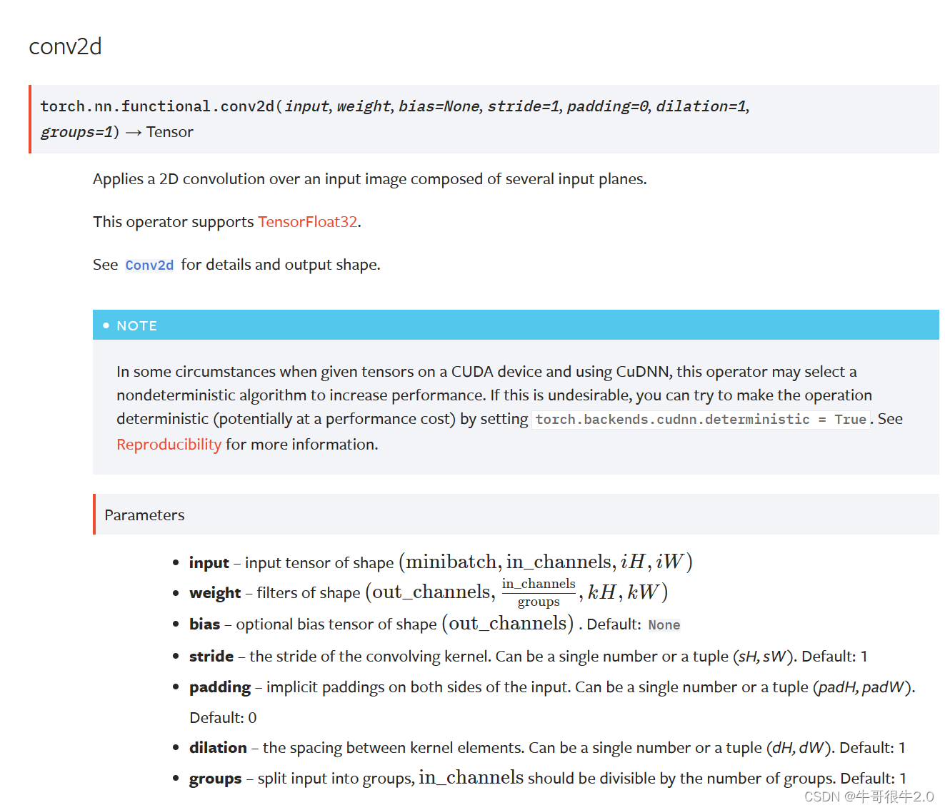 神经网络中基本神经结构的使用——Conv2d_神经网络中conv2d-CSDN博客