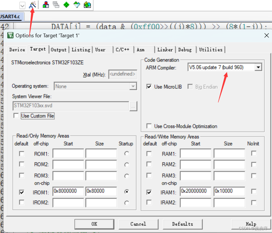 keil 报错 *** Target ‘Target 1‘ uses ARM-Compiler ‘Default Compiler Version 5‘ which is not ...