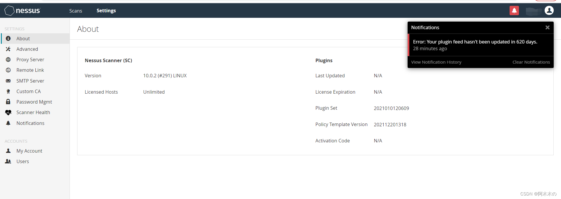 Nessus 10.0.2 centos 安装卸载与专业版-CSDN博客