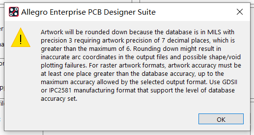 cadence SPB17.4 - allegro - Artwork will be rounded down-CSDN博客
