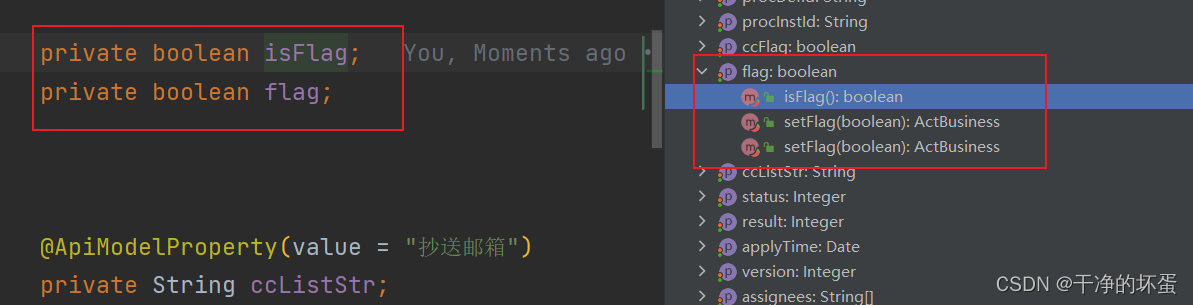 关于后端boolean变量isxxx接受到的值始终是falsejavabean的boolean类型在jsp中怎么获取的值为什么一直返回false Csdn博客 5701
