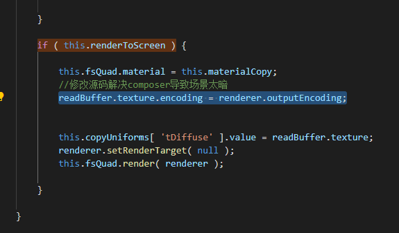 【无标题】threejs 使用composer后的场景变暗解决_three.js effectcomposer高亮后整个场景颜色变暗了-CSDN博客