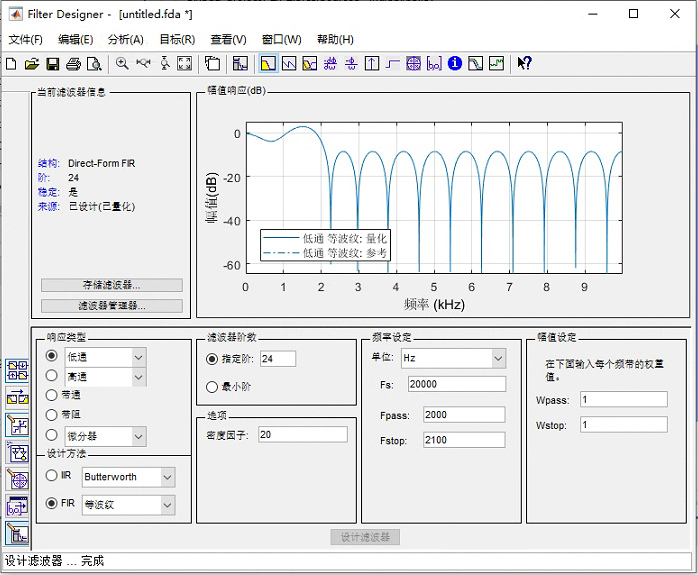 matlab fvtool 滤波器频响-CSDN博客