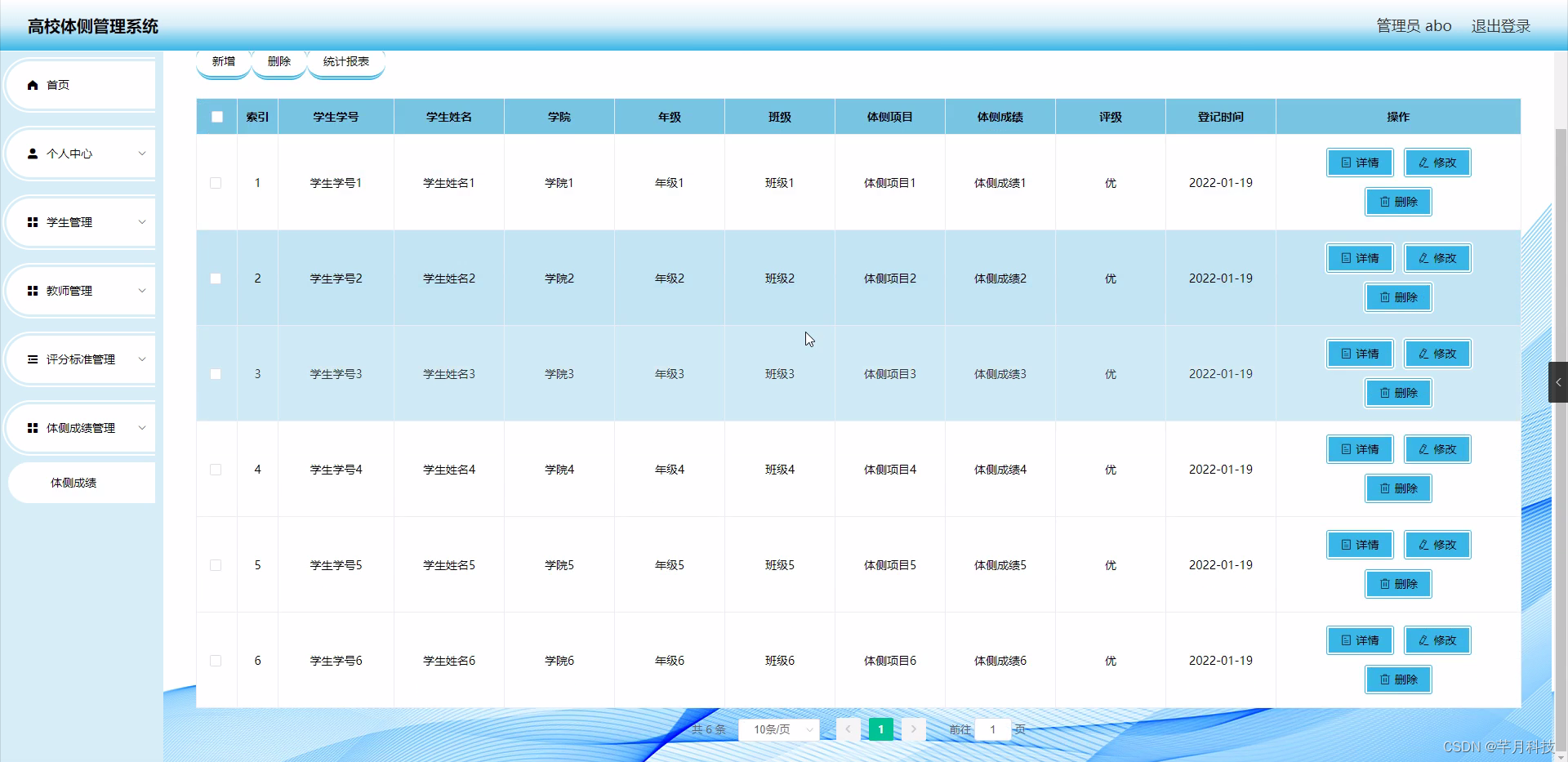 ssm毕设项目高校体质测试管理系统dp69w（java+VUE+Mybatis+Maven+Mysql+sprnig）_基于ssm技术的大学生体质健康测试管理系统-CSDN博客