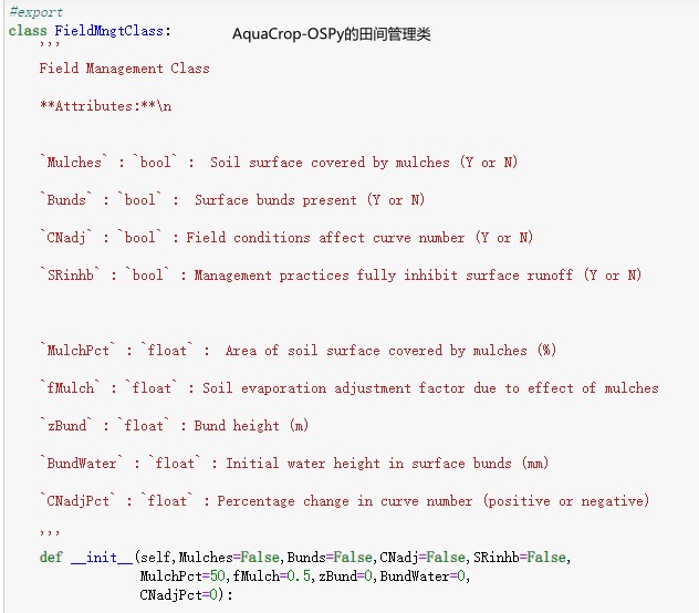AquaCrop-OSPy学习笔记02：模型输入设置_aquacrop ospy-CSDN博客