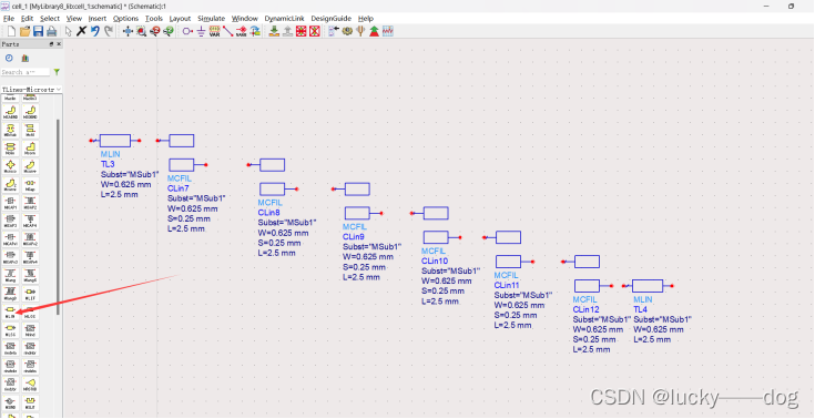 平行耦合微带线带通滤波器-含转入AD20（奶妈级教程）_ad绘制微带线-CSDN博客