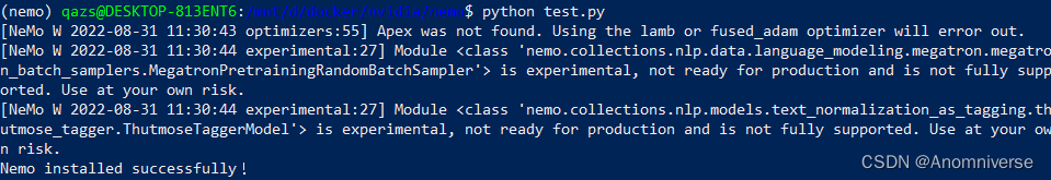 在 Windows 上使用 NVIDIA Nemo 搭建翻译 API 服务_windows nemo安装_Anomniverse的博客-CSDN博客