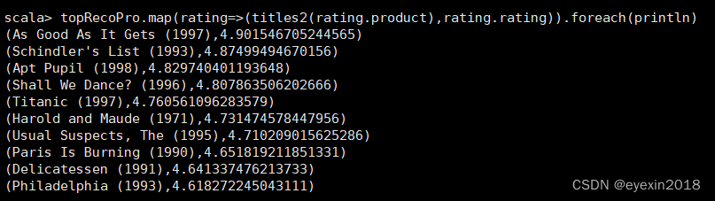 利用spark MLlib实现电影推荐_scala> datardd.first() res0: string = 196 242 3 88-CSDN博客