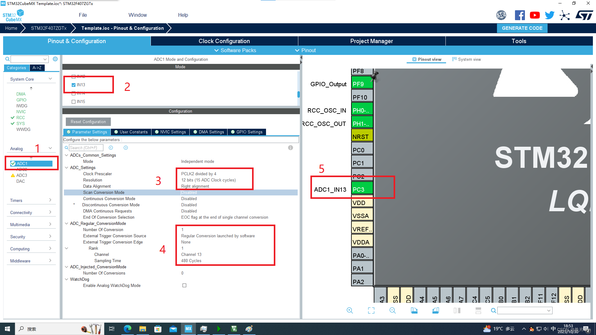 STM32 CubeMX学习实验9：ADC读取电压值_cubemx adc 外部参考电压-CSDN博客