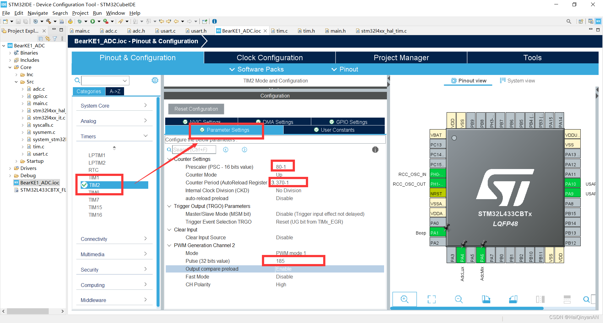 STM32传感器ADC采样以及蜂鸣器的使用_adc 声音传感器-CSDN博客