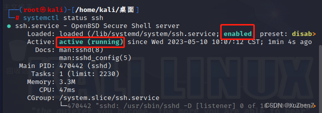 Kali2023使用SSH连接_kali root ssh-CSDN博客