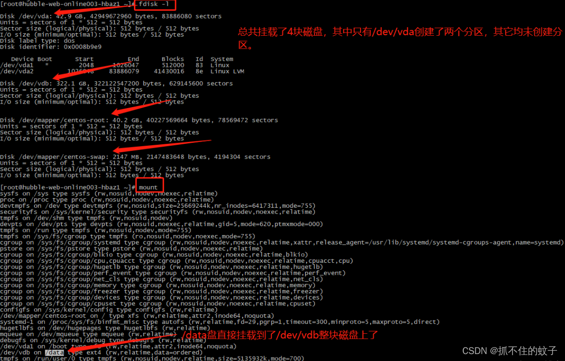 linux下磁盘挂载总结_linux hdb-CSDN博客